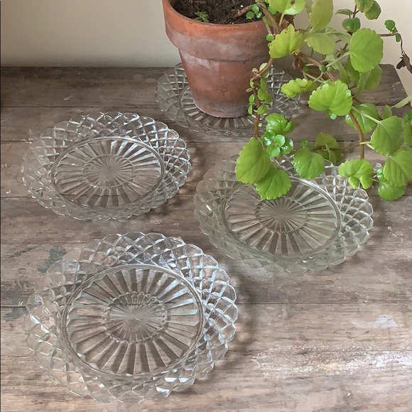 Accents | Vintage Crystal Plates | Poshmark